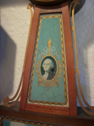 8 DAY WALL CLOCKS-1560-SETH THOMAS BANJO CLOCK