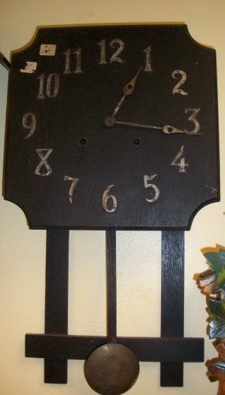 8 DAY WALL CLOCKS-169-Mission wall clock made in the teens of the 20th ...